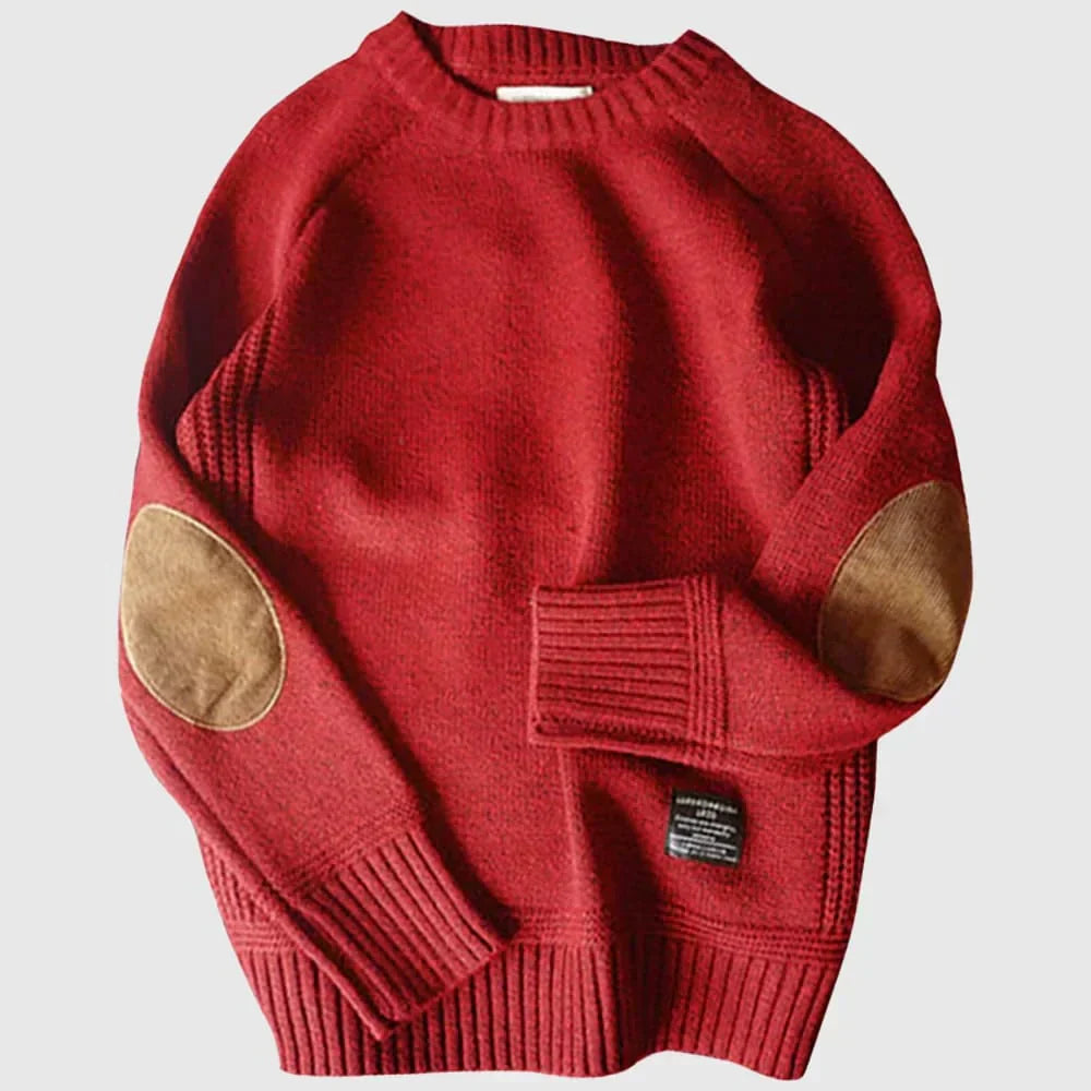 Brannor™ | Knitted Jumper with Elbow Patches – Henry & Alice London